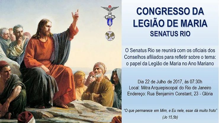Congresso da Legião de Maria – Senatus Rio – Legião de Maria – Senatus RJ